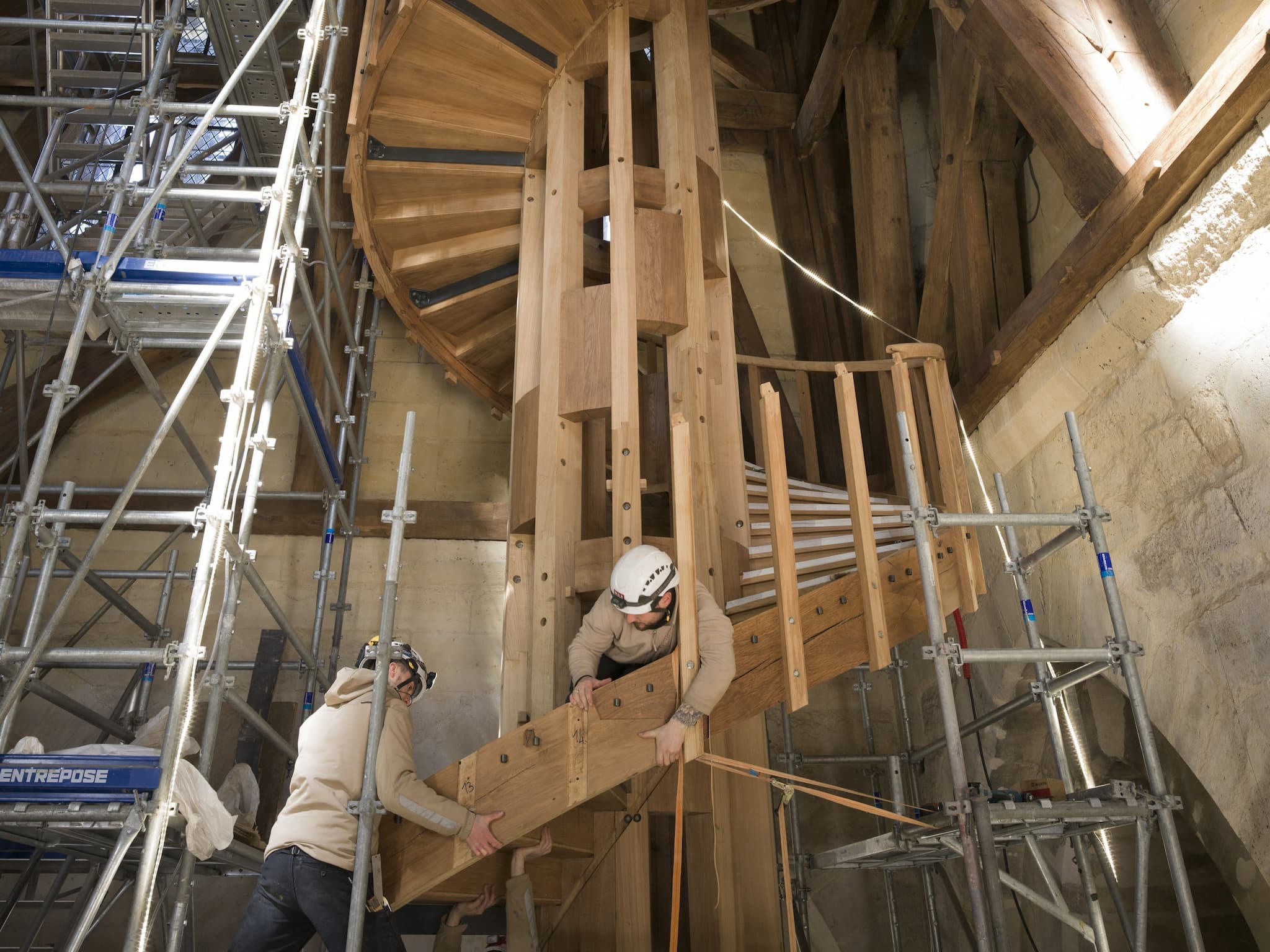 Rebâtir Notre-Dame de Paris - Un nouvel escalier pour la tour sud