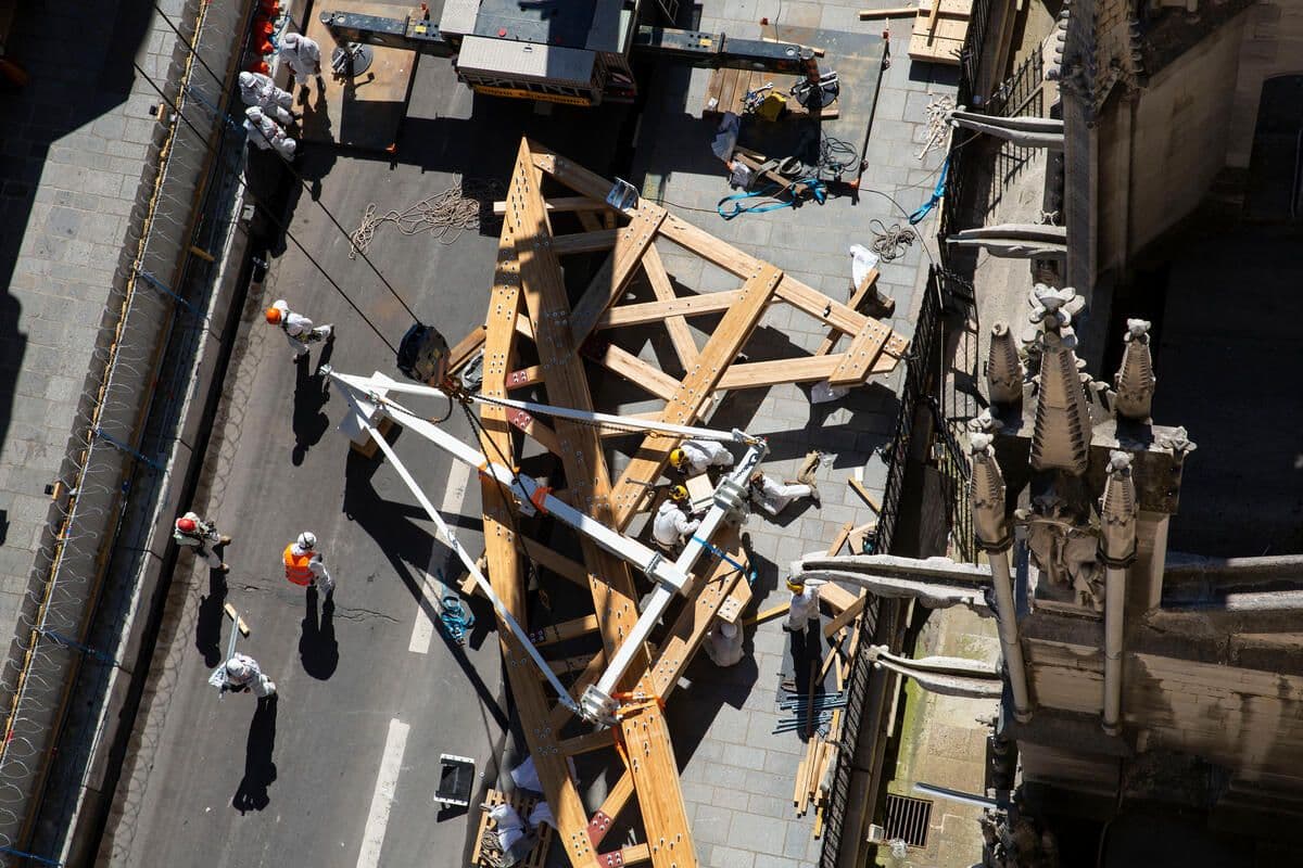Assembling an arch on the ground.. © Patrick Zachmann – Magnum Photos ...